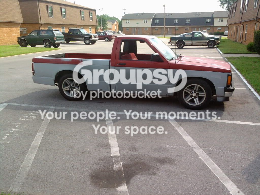 93 s10 lowered 5 /7 with 16/8 iroc wheels | S-10 Forum
